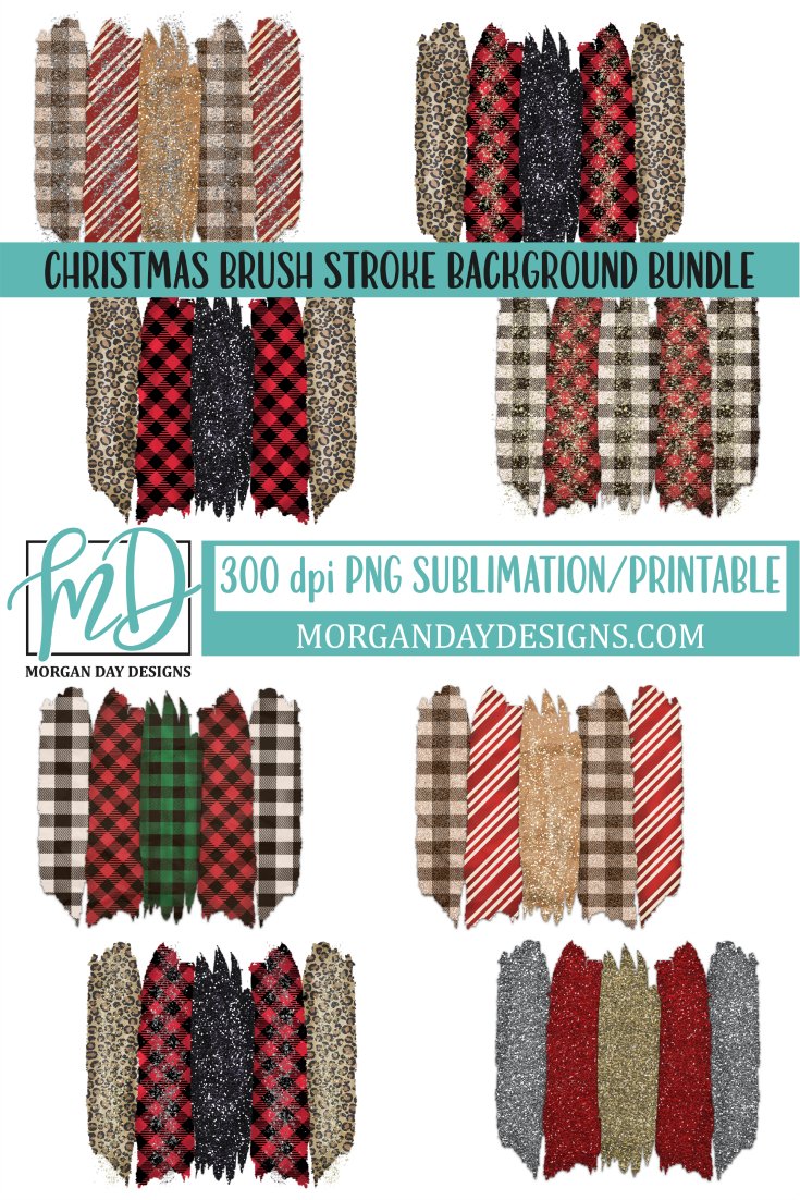 Christmas Brush Stroke Background Sublimation (1089468)