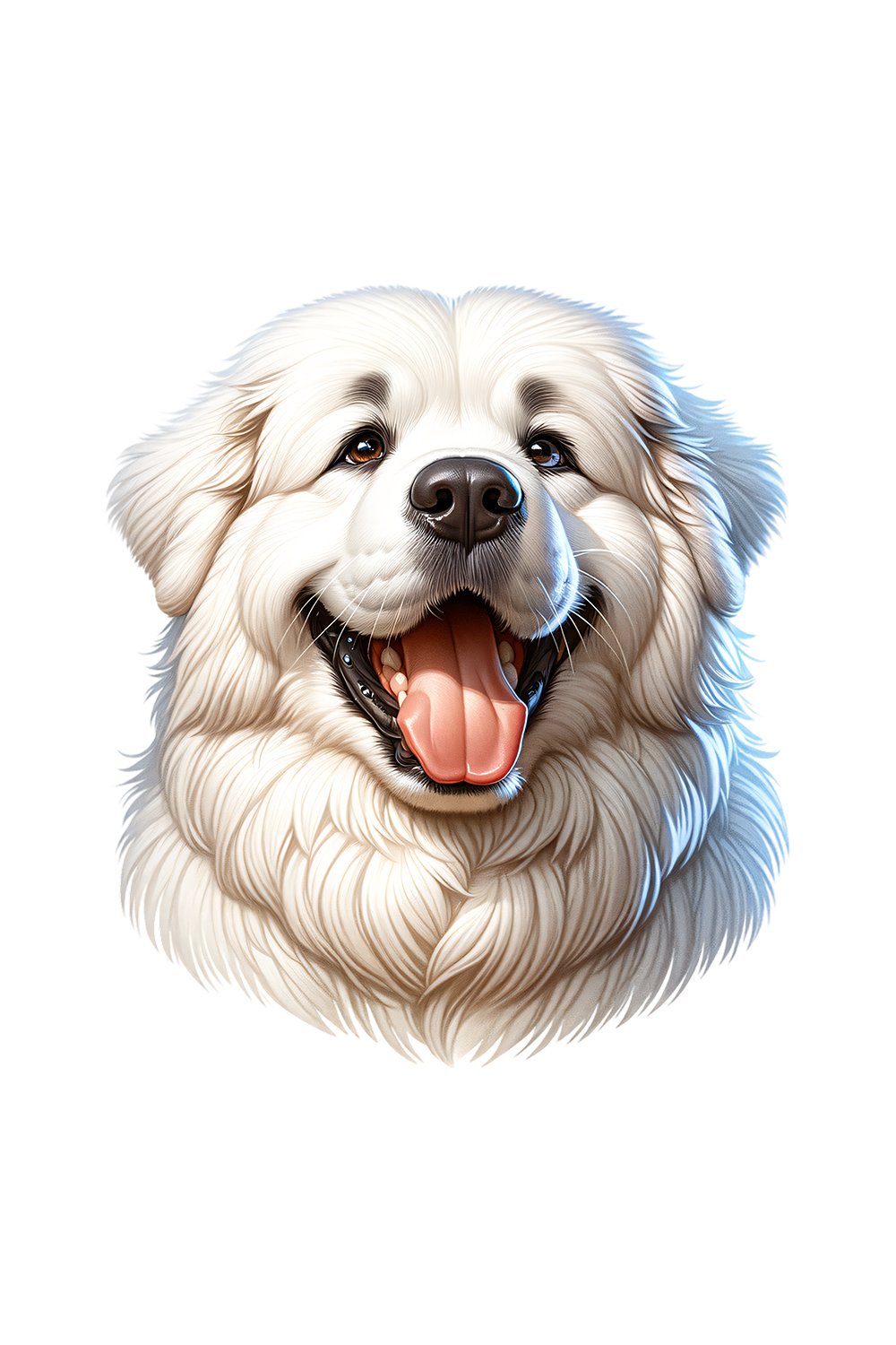 Funny Great Pyrenees Dog Clipart Sublimation PNG (3518960)