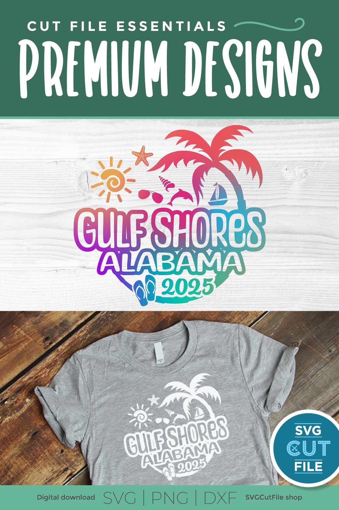 2025 Gulf Shores svg - Great for a Gulf Shores Vacation