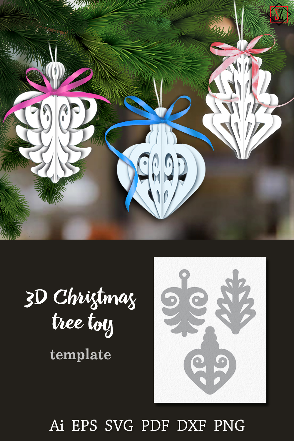 3D Christmas tree toys / DIY crafts