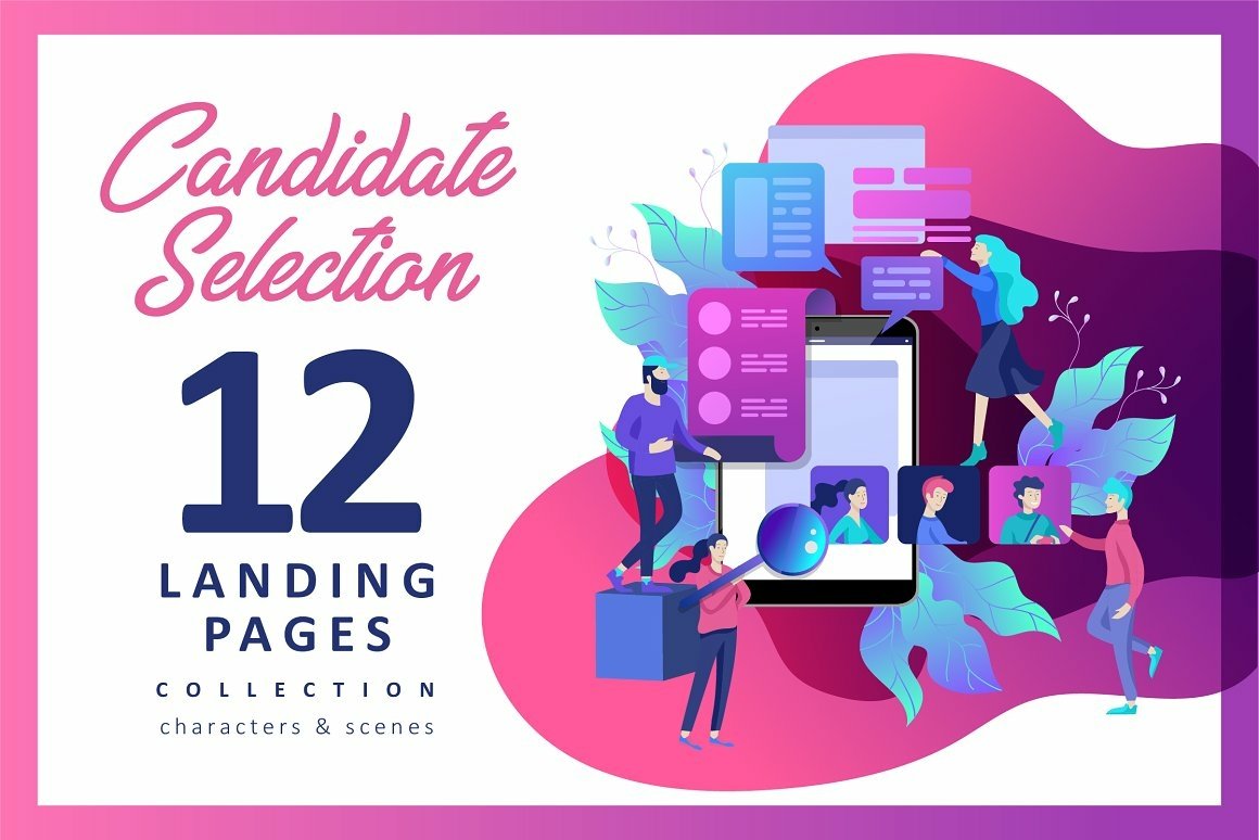 Candidate selection. Landing page