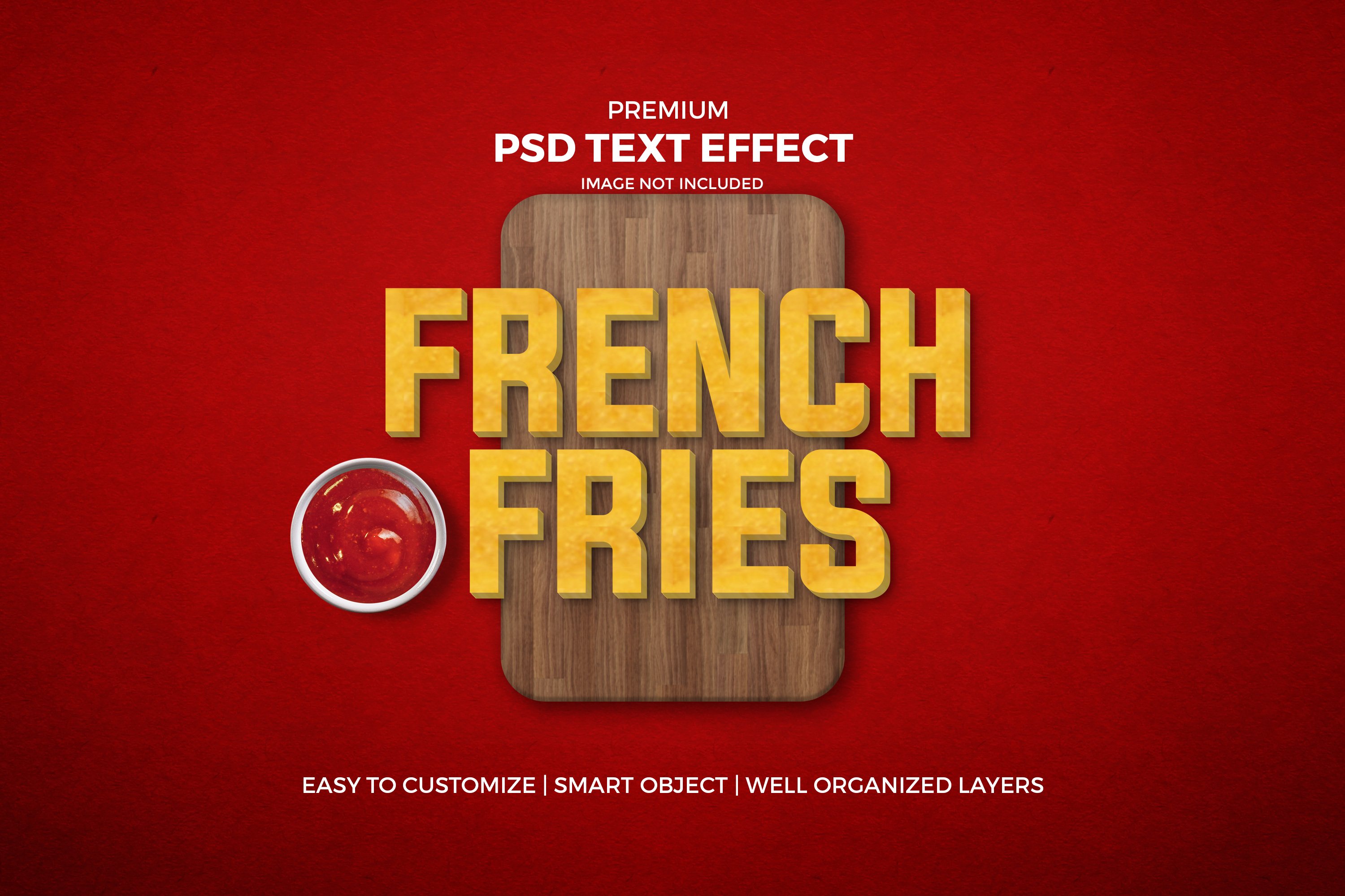 French Fries Style Text Effect