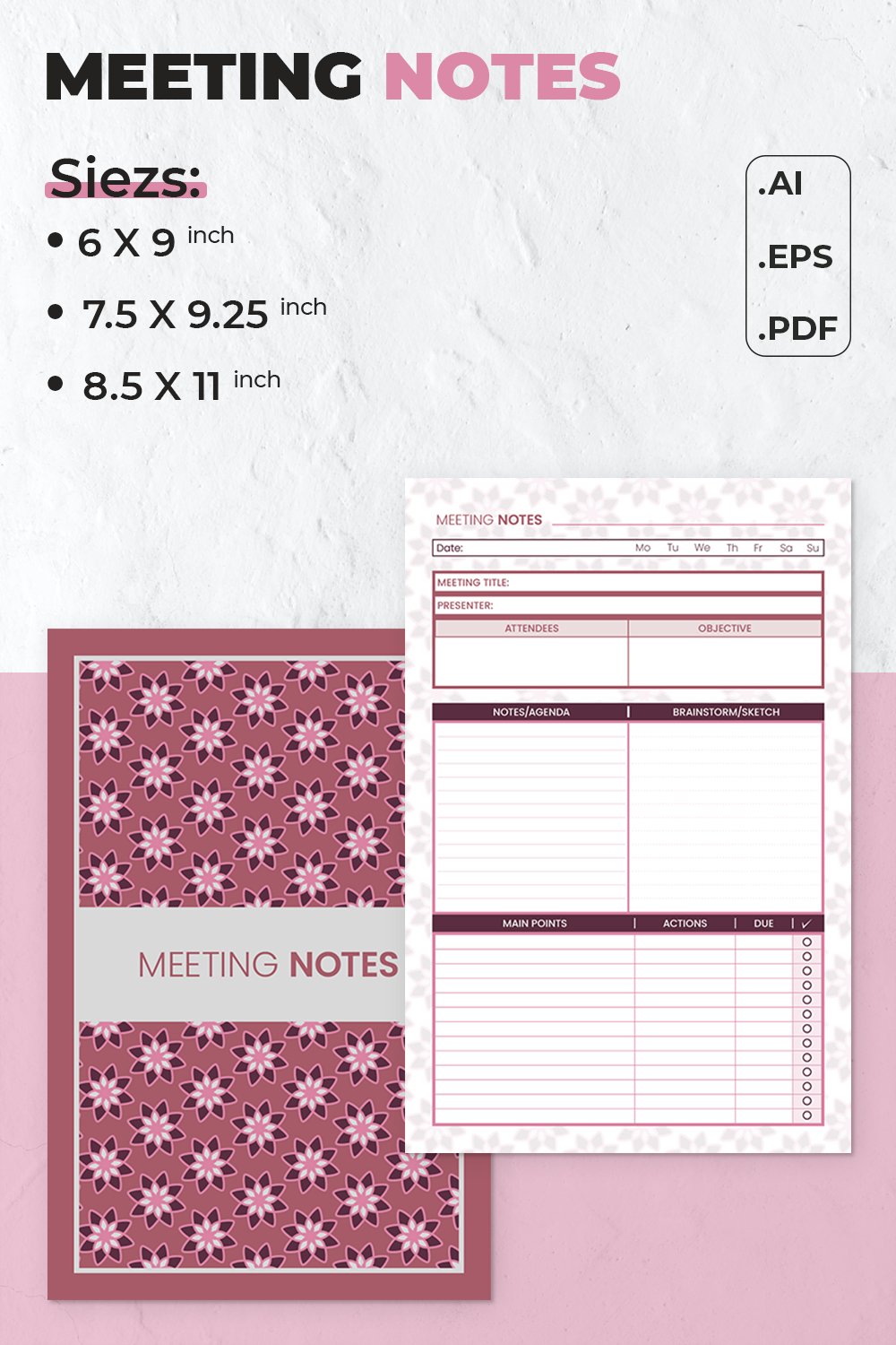 Meeting Notes | Printable Template