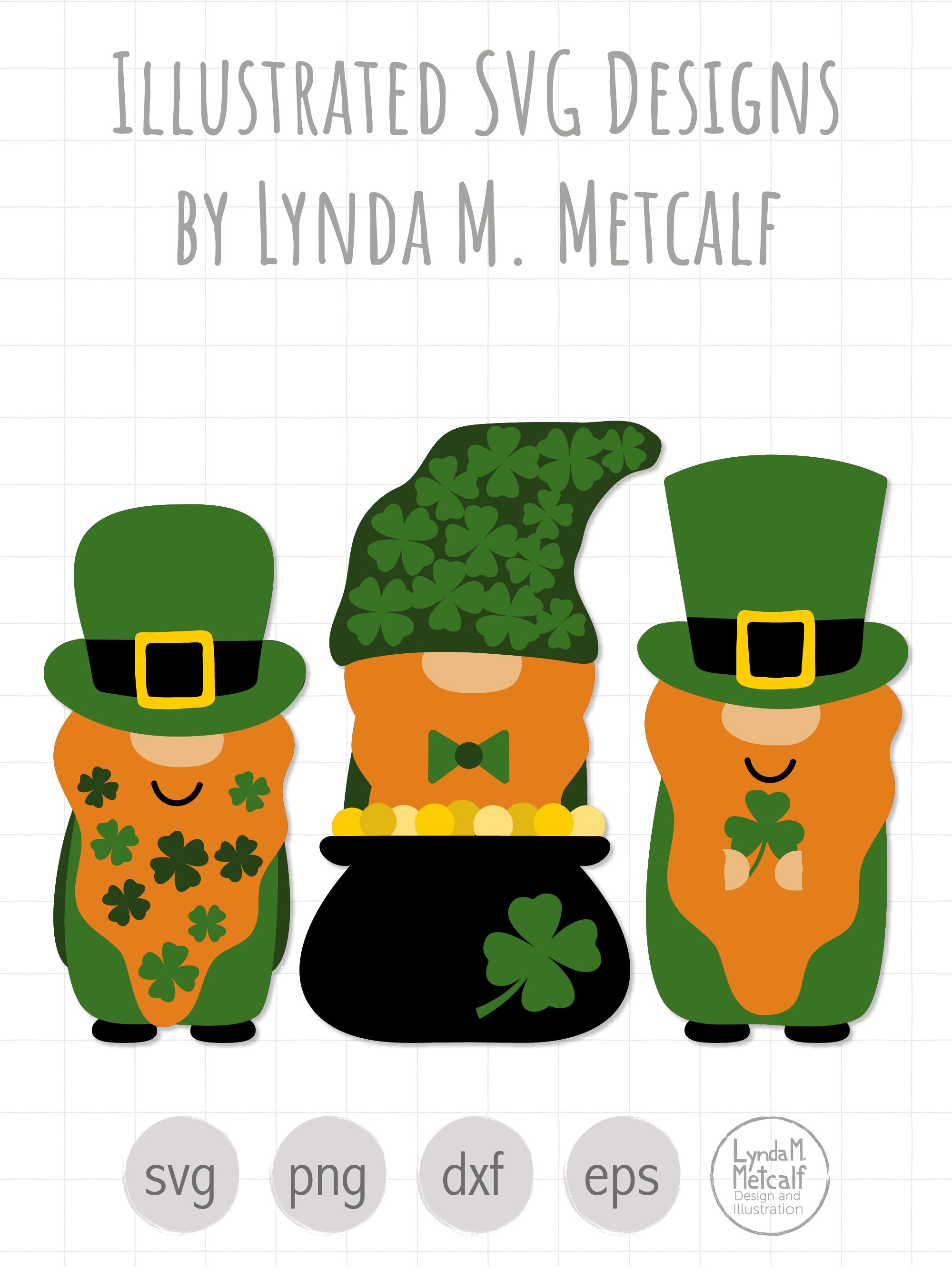Irish Gnomes for St Patrick's Day, Gnome svg, Gnome png