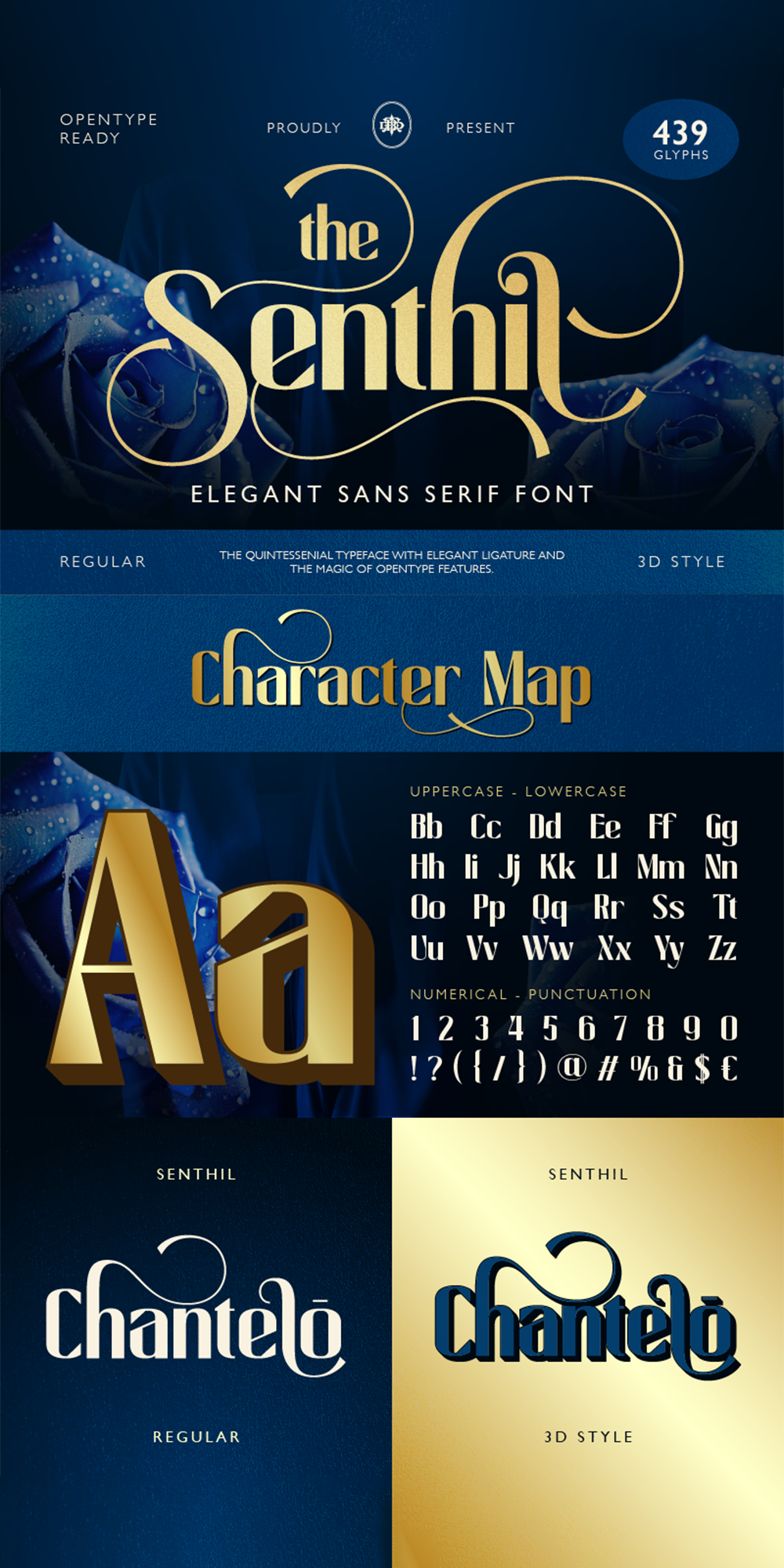 Senthil - Elegant Sans Serif with Luxury Swash