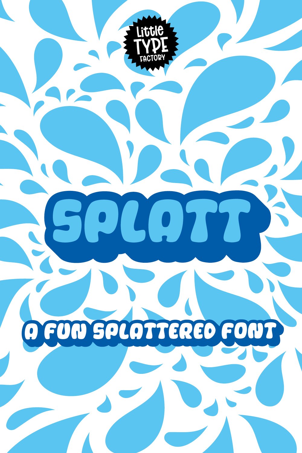 Splatt! a fat, splattered fun font