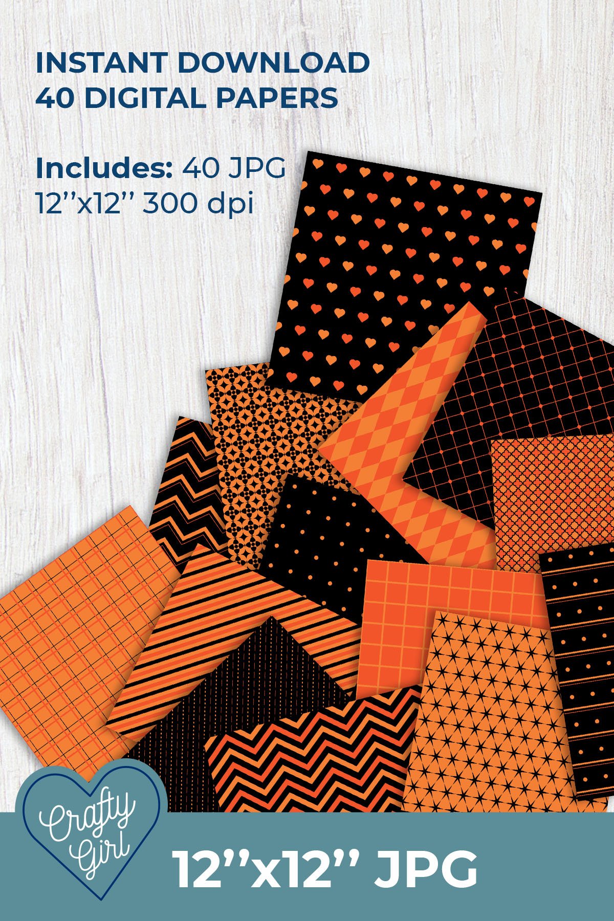 40 Halloween & Thanksgiving Seamless Digital Papers