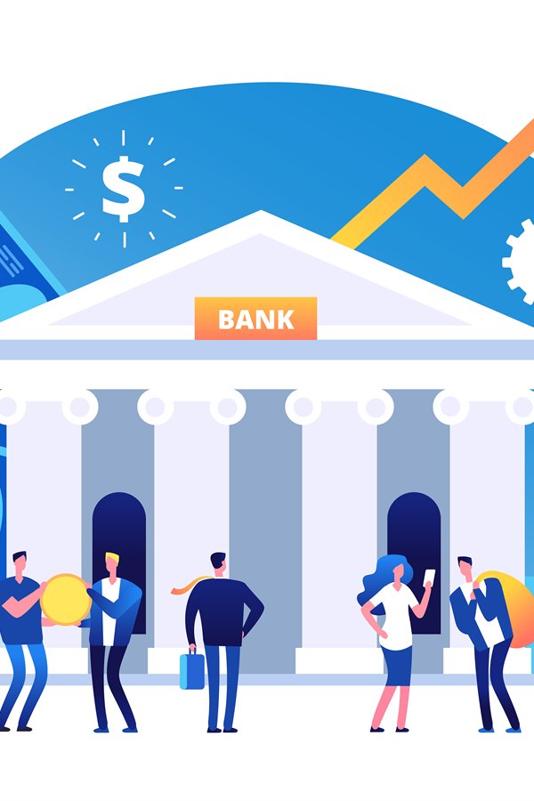 Bank building. Banking investment wealth growth (1180453)