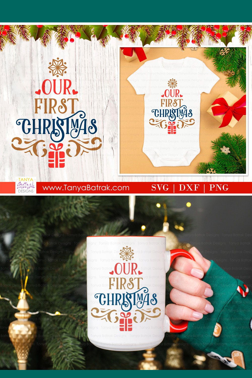 Our First Christmas, Baby Christmas SVG, Christmas SVG
