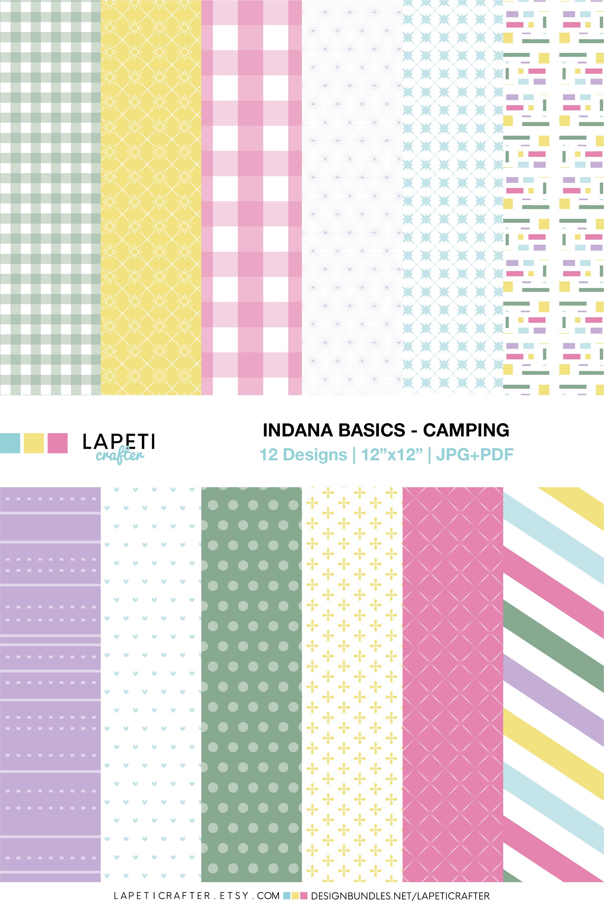 Neutral Colors Digital Paper Pack | Scrapbooking Paper