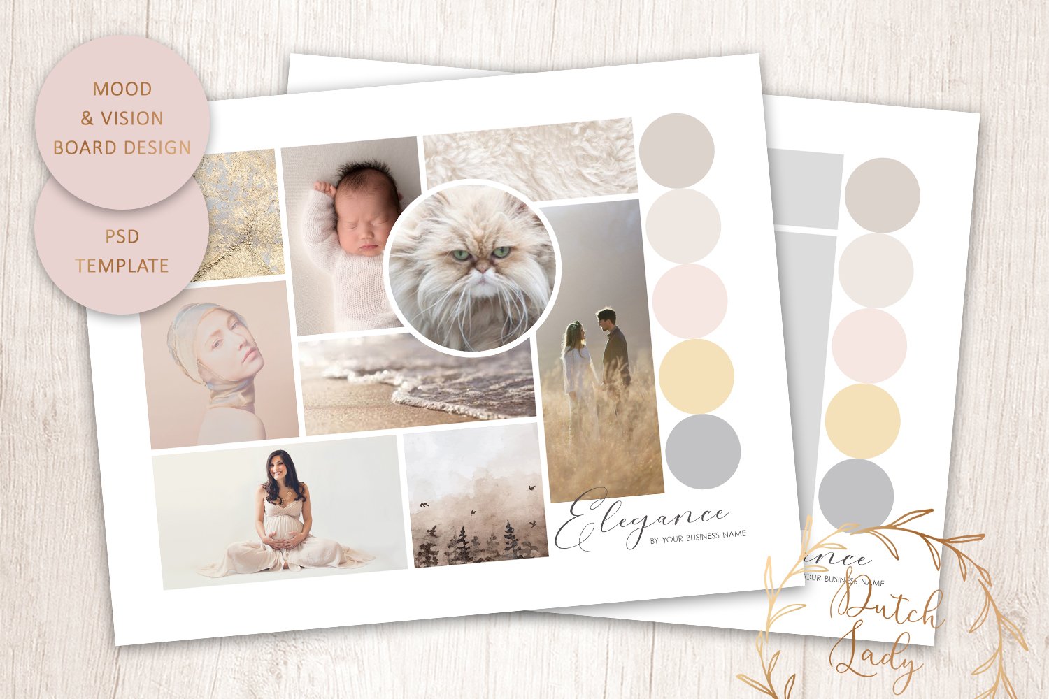 PSD Mood & Vision Board - Adobe Photoshop Template (413946)