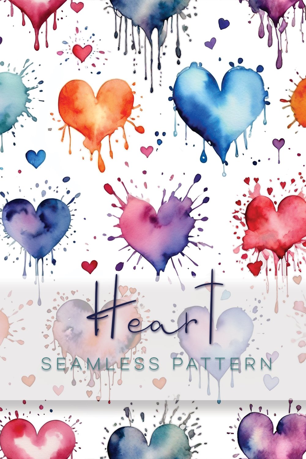 Hearts seamless pattern