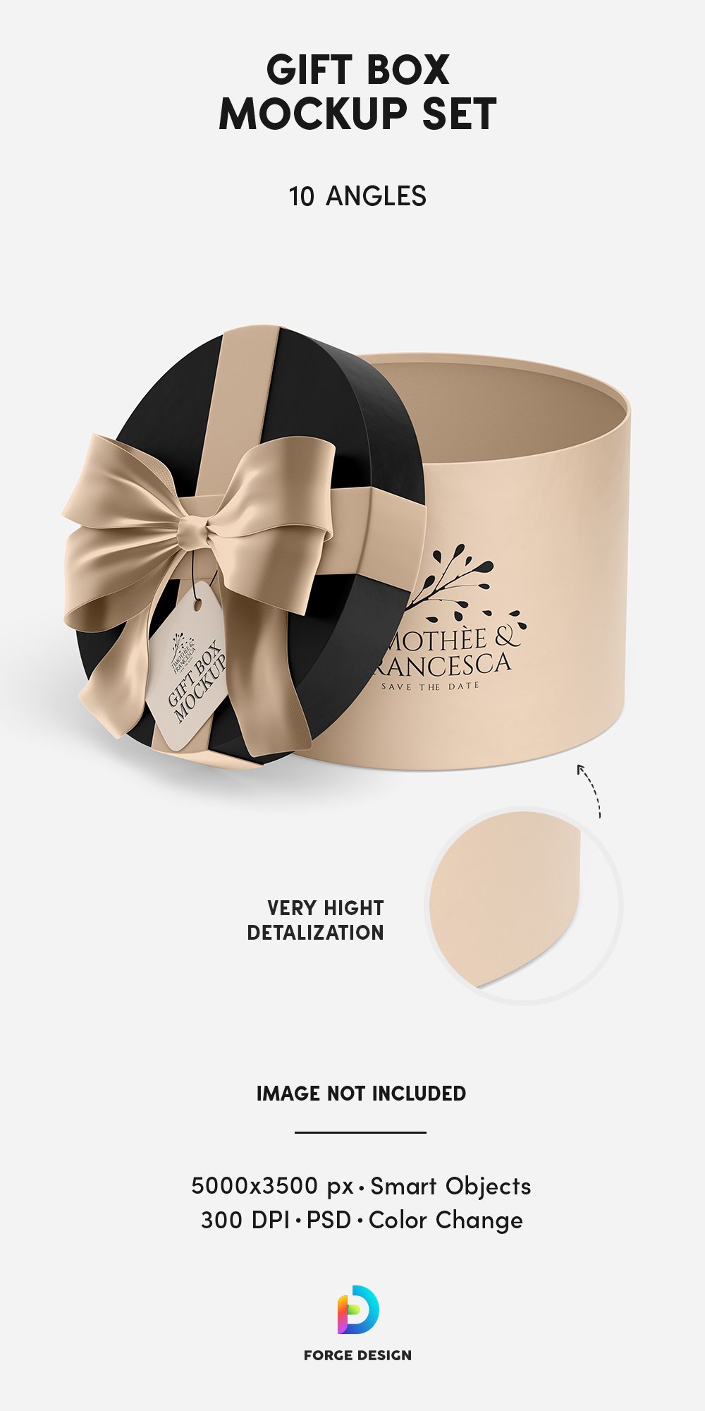 Gift Box Mockup Set