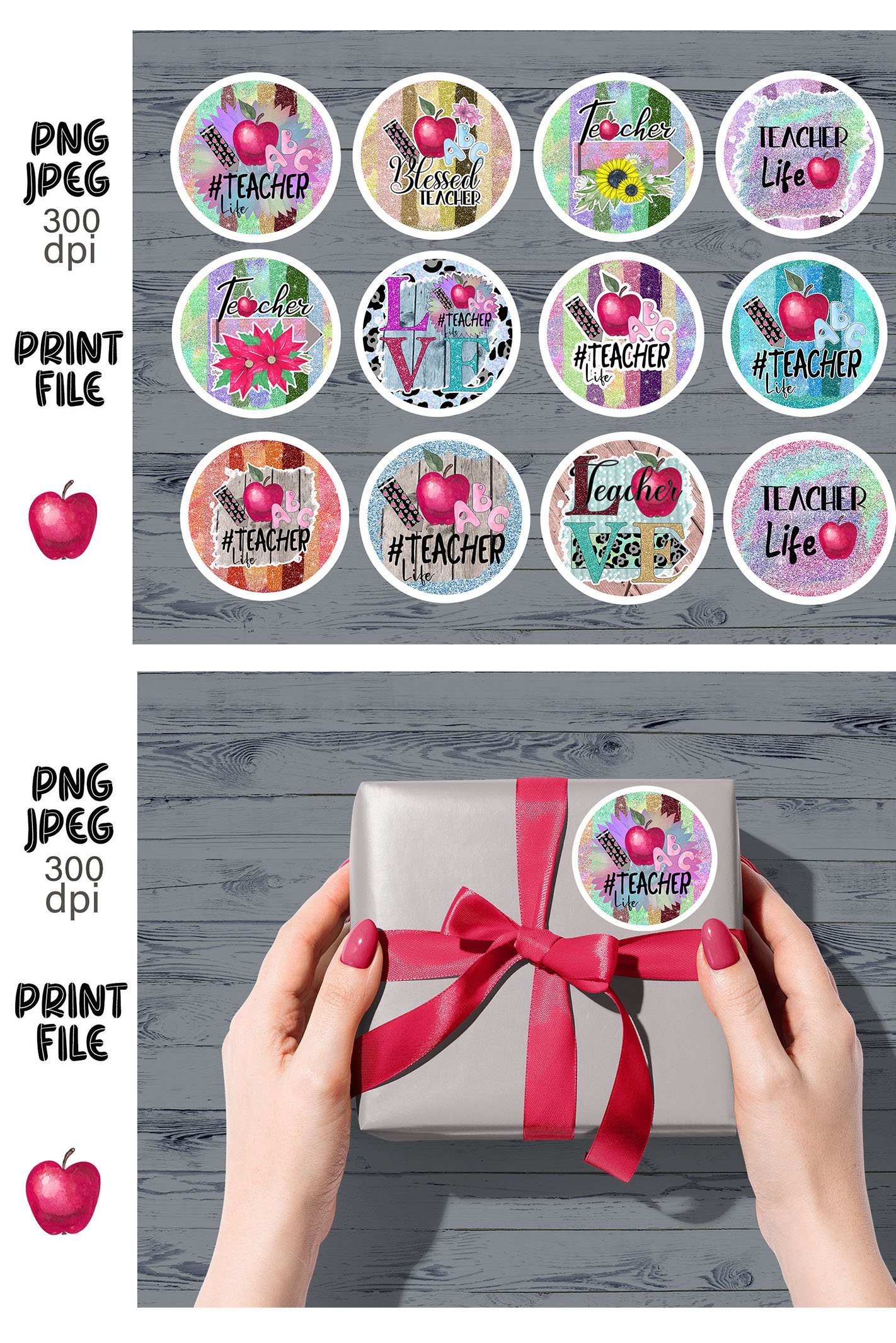 Teacher Stickers Printable Designs