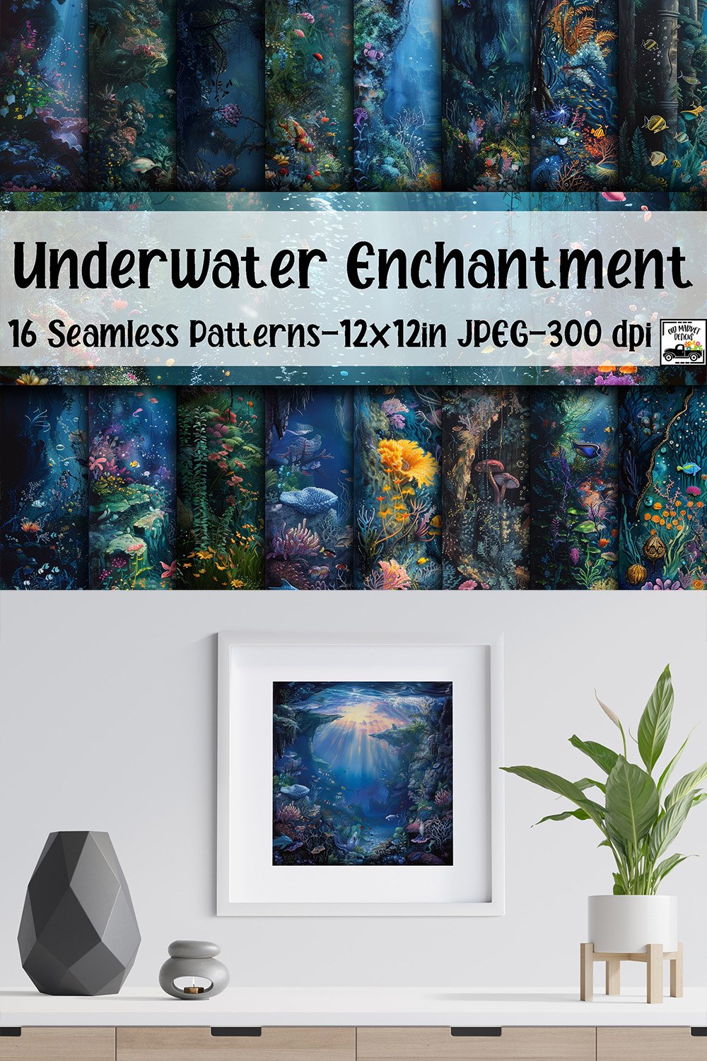 Underwater Scenes Digital Papers - 16 Papers