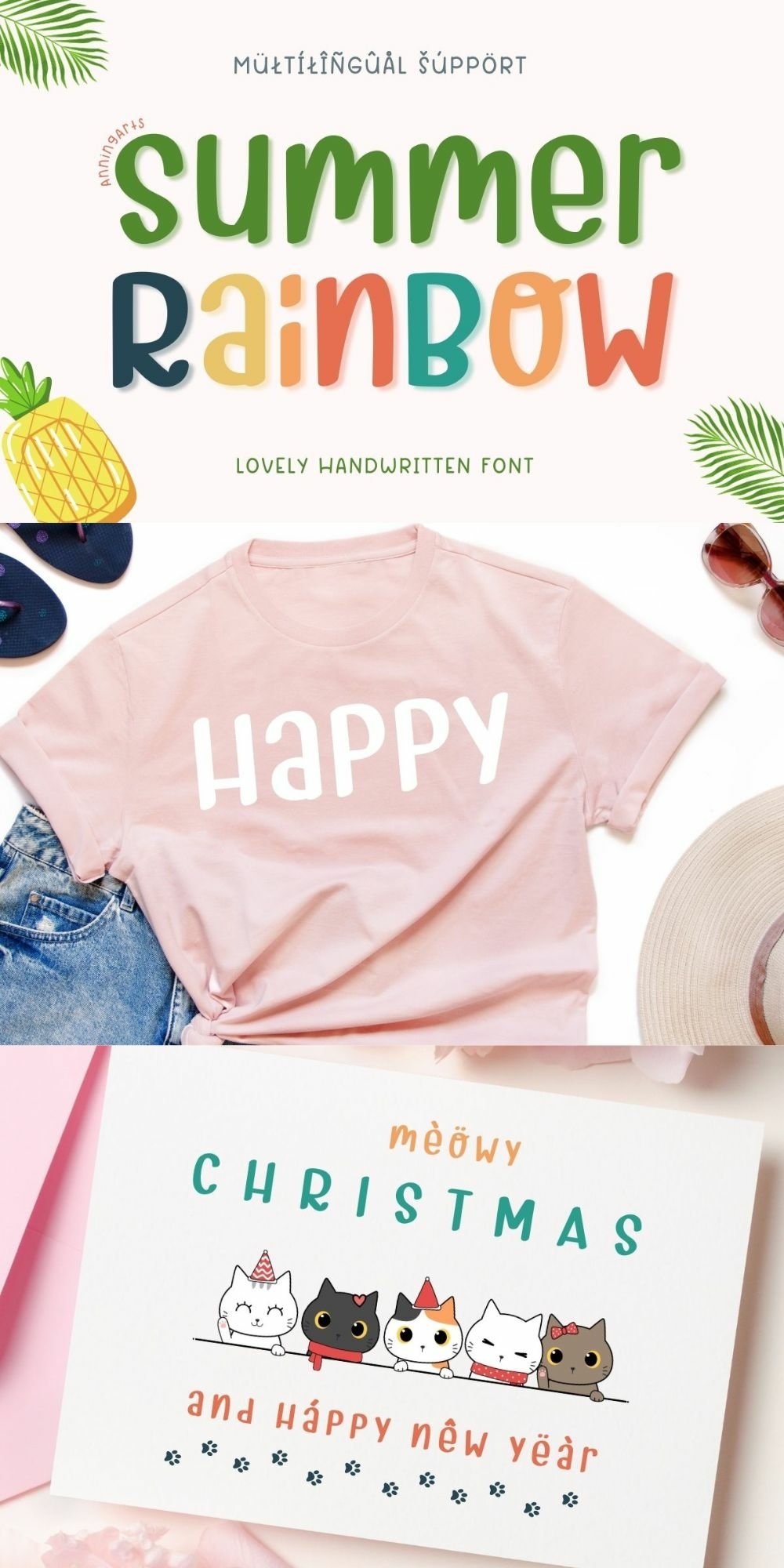 Summer Rainbow - Handwritten Font