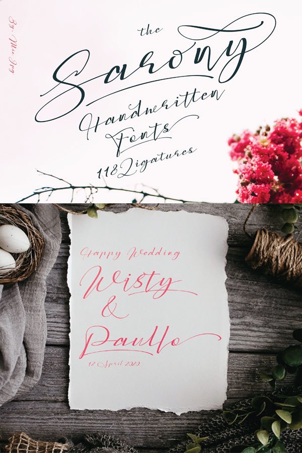 Sarony Handwritten Fonts (785004)