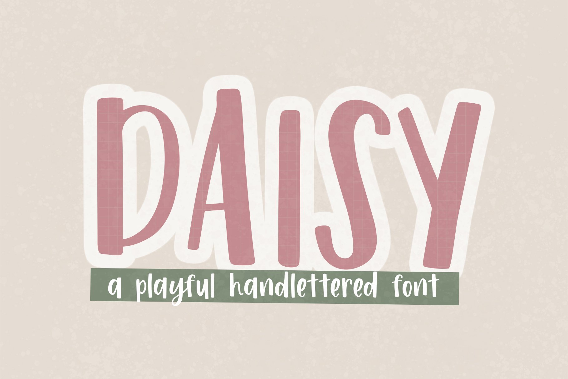 DAISY a hand lettered font - crafter font - fonts for SVGs