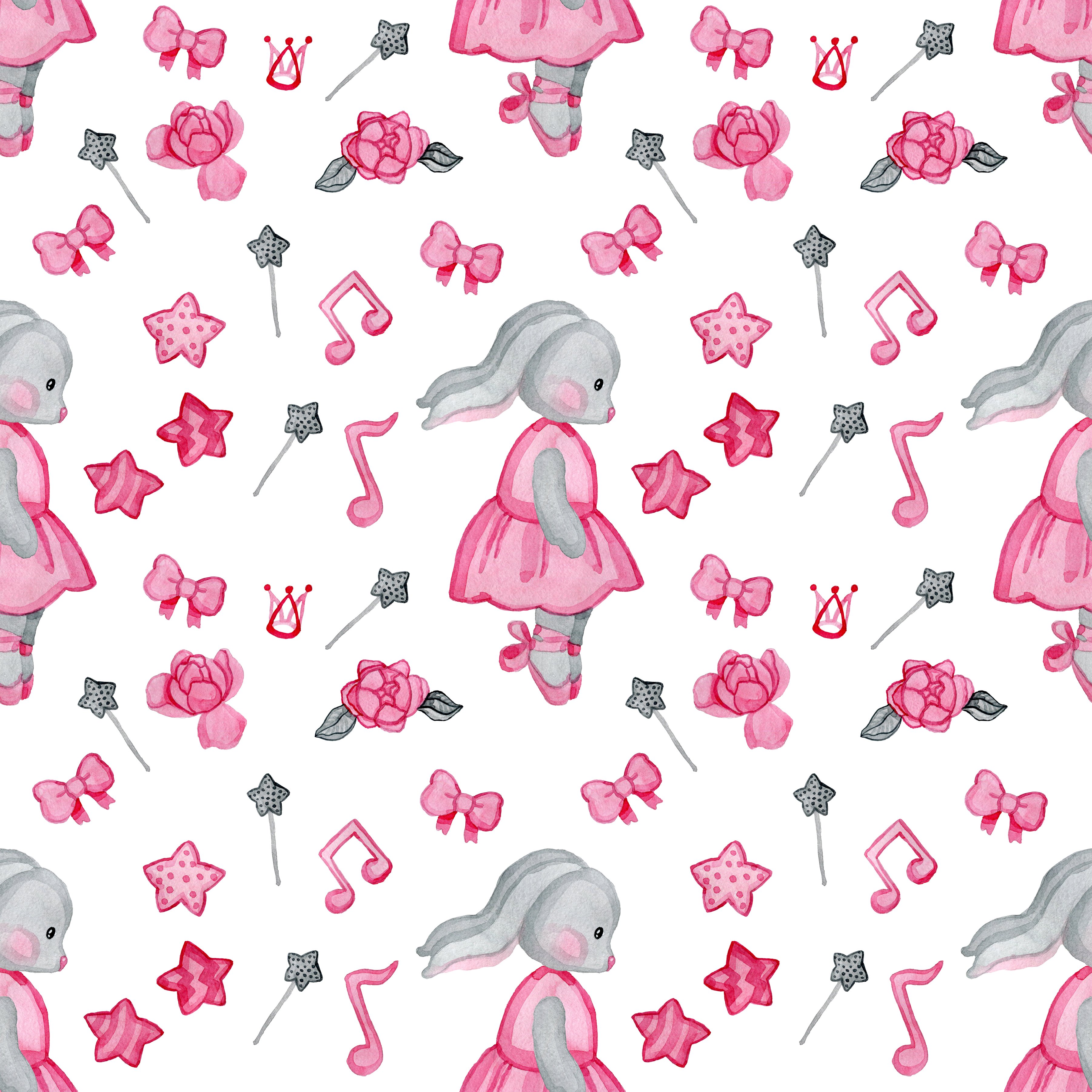Digital Paper Cute Animals Toys