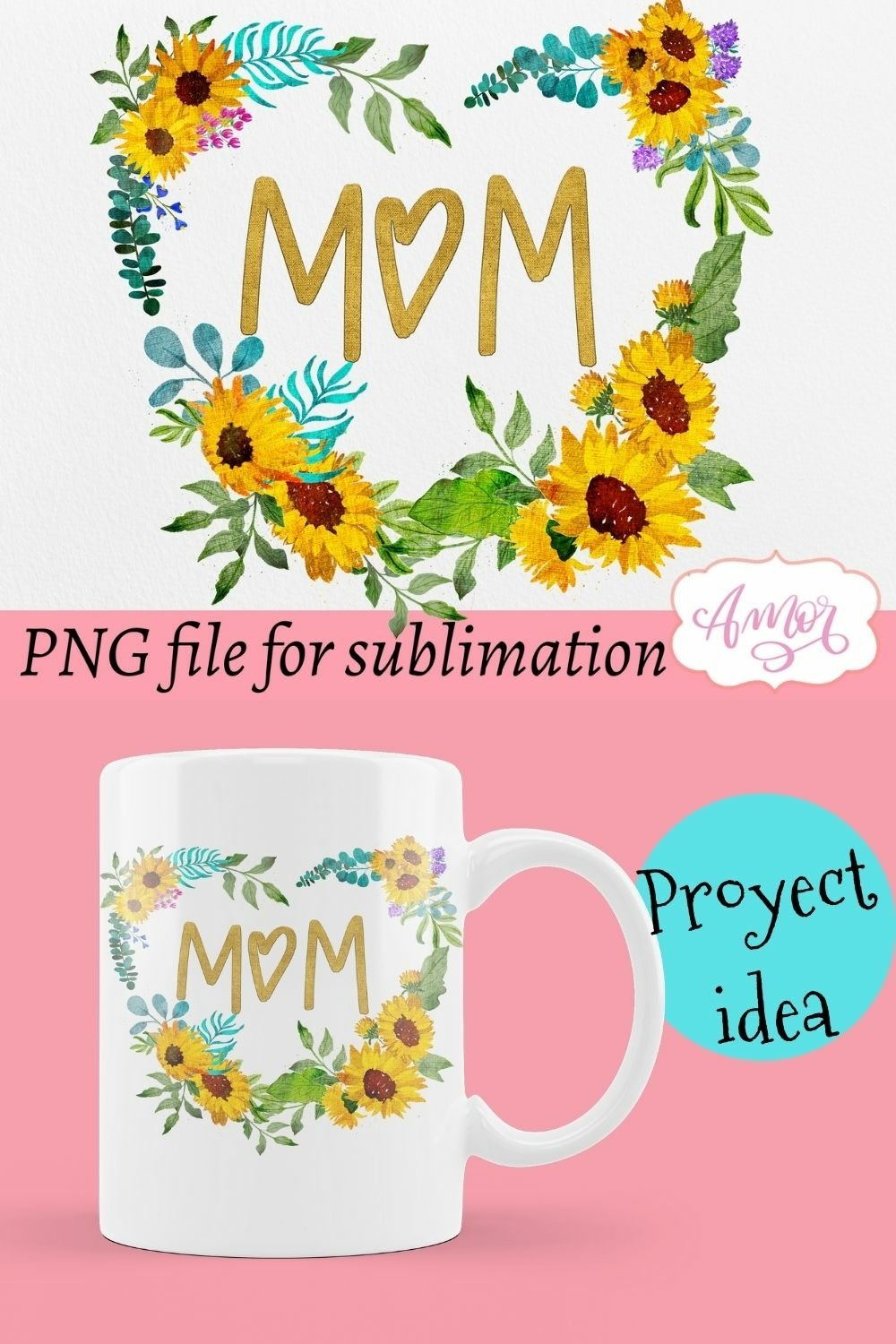 Mom sublimation design