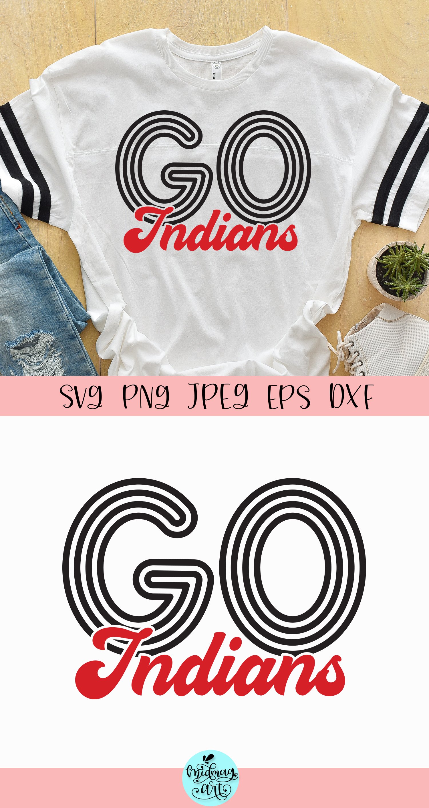 Go Indians svg, sports svg