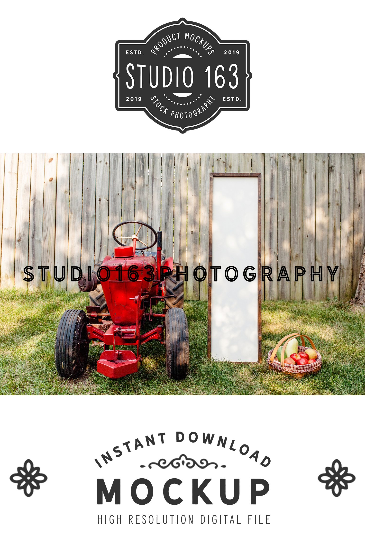 wood farmhouse sign mockup includes a jpeg file