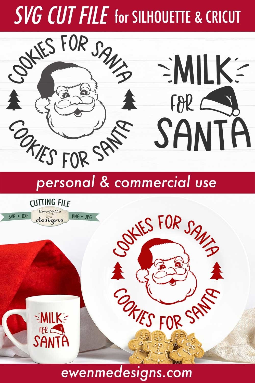 Cookies For Santa SVG | Milk For Santa SVG | Christmas SVG