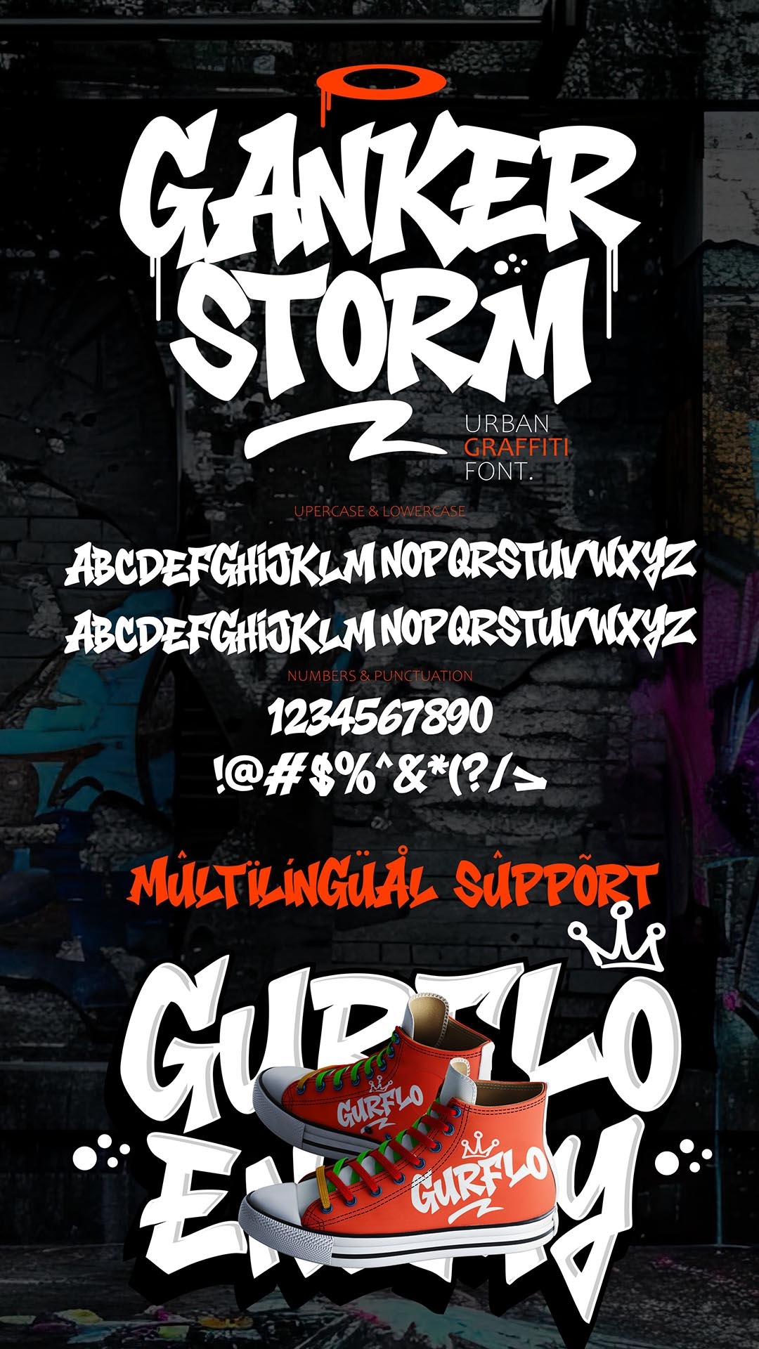 Ganker Storm - Simple Graffiti Font with Swash