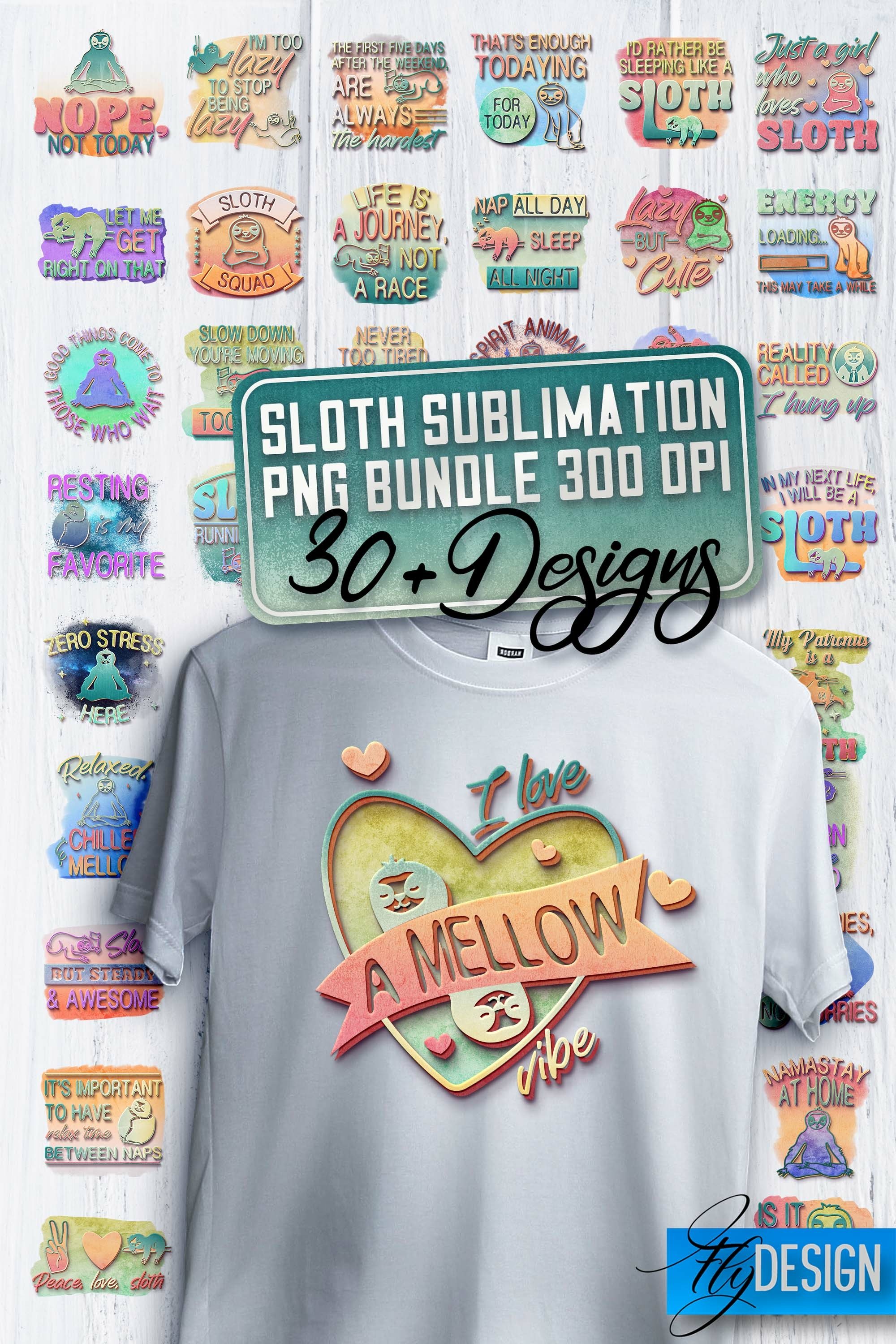Sloth Sublimation | Funny Sublimation | Shirt (2485670)