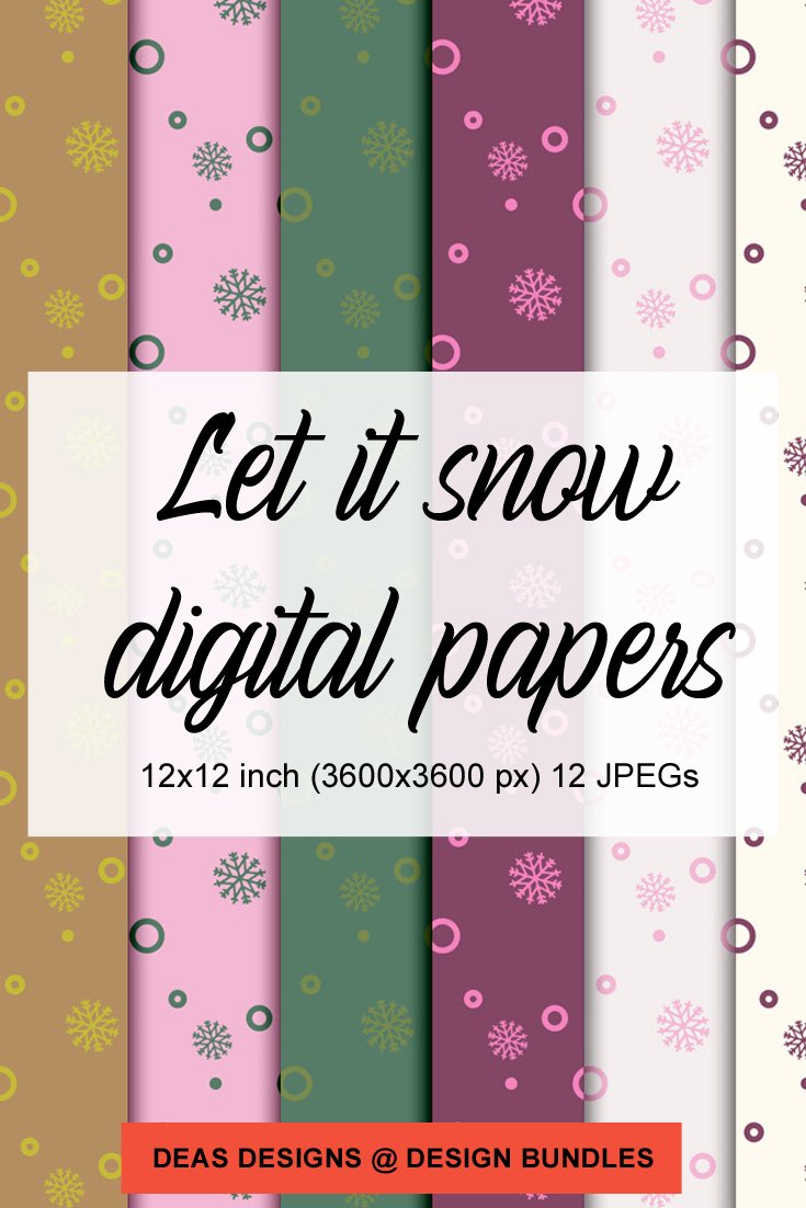 Let it snow 1 digital papers
