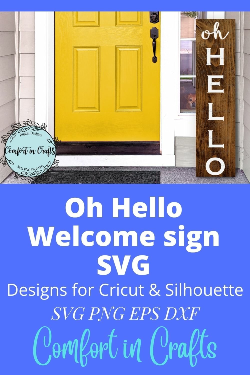 Oh Hello Welcome sign SVG
