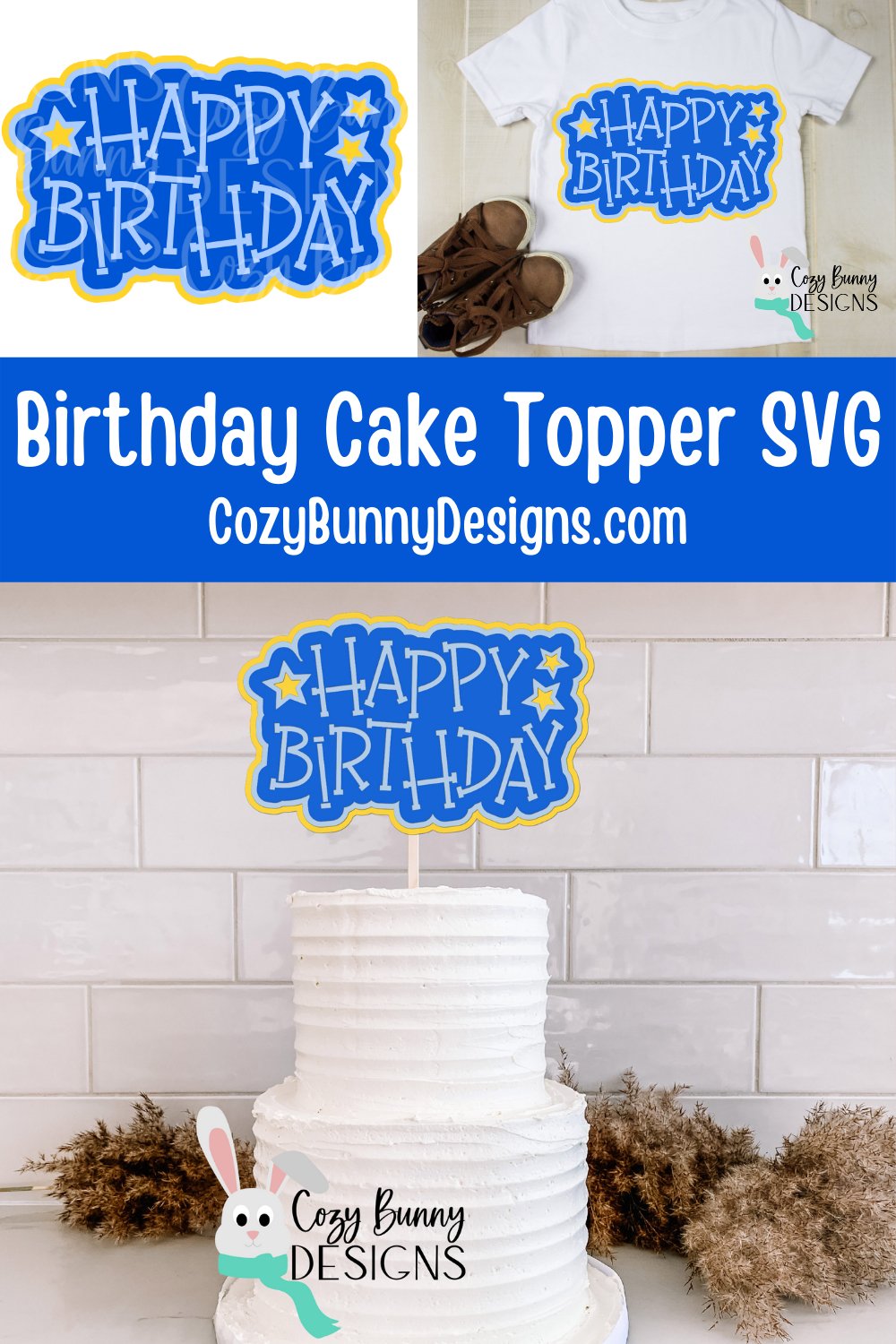 Happy Birthday SVG | Birthday Cake Topper