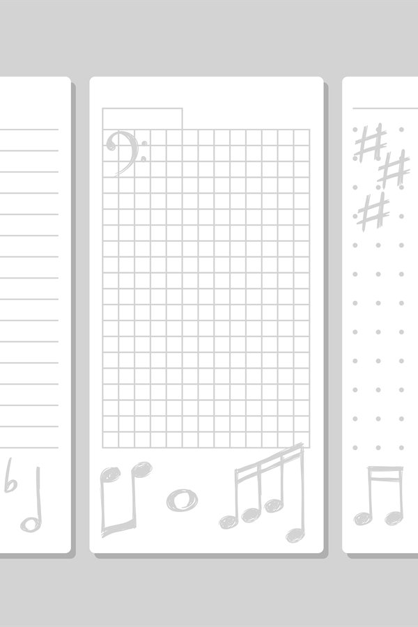 Page for notes with musical elements