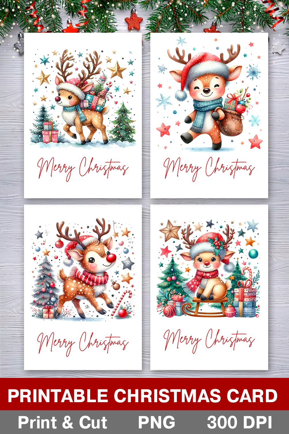 Merry Christmas Card printable