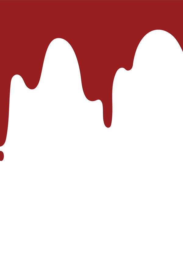 Paint dripping background. Isolated current red ink or blood