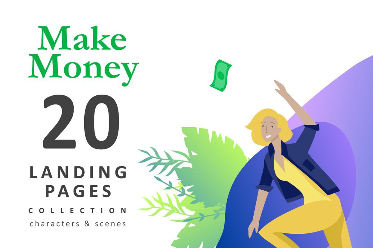 People & money. Landing pages