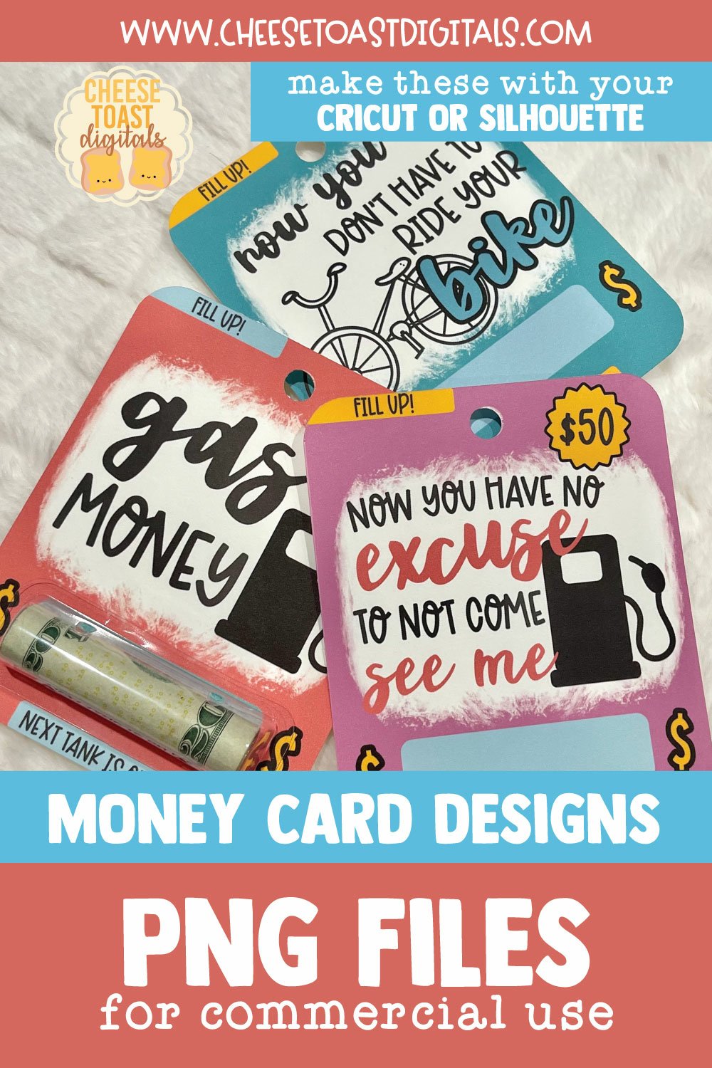Gas Money Card PNG Designs | Fuel Money Gift