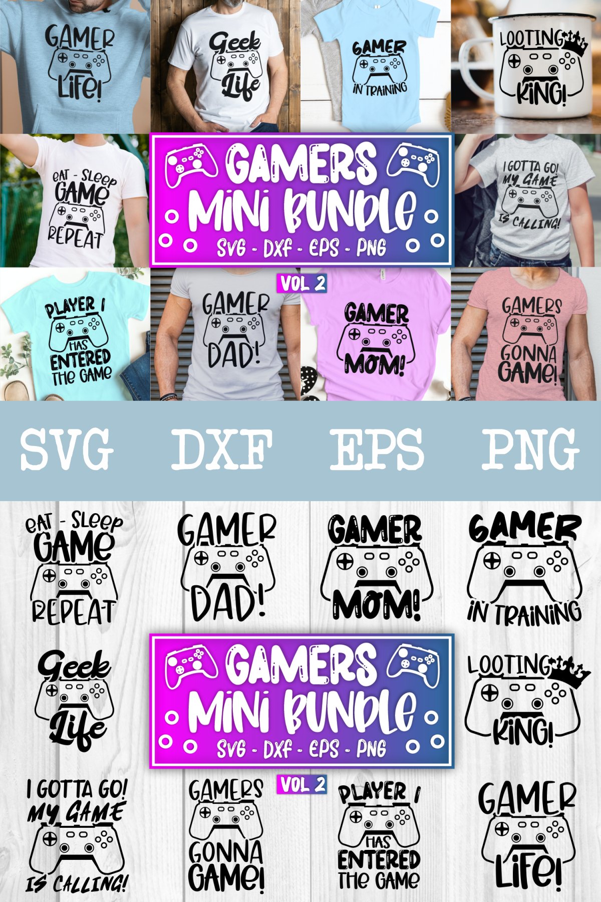 Gaming SVG Bundle - Gaming SVG - Gamer SVG Bundle
