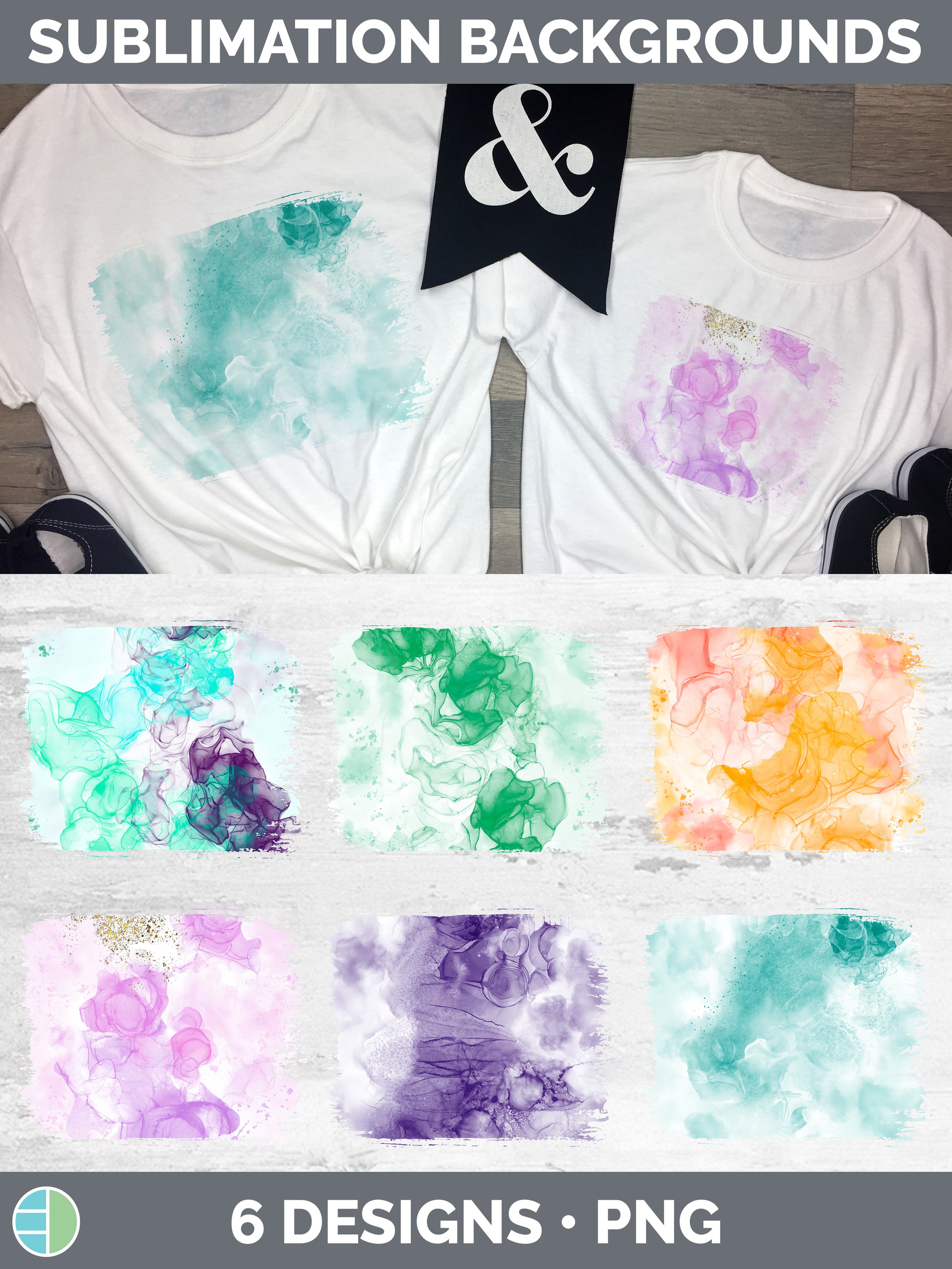Alcohol Ink Distressed Sublimation Background