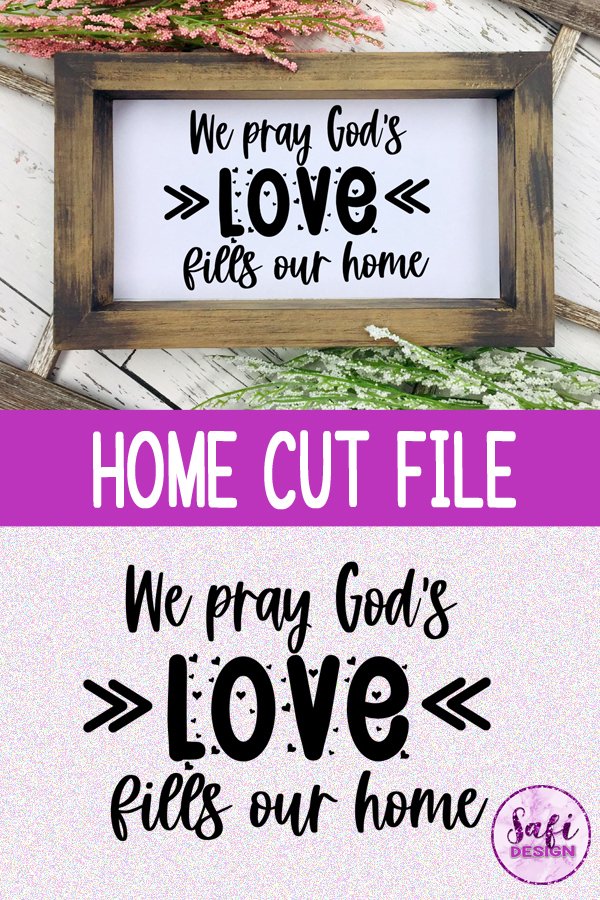 Christian Home Cut File - SVG DXF EPS PNG