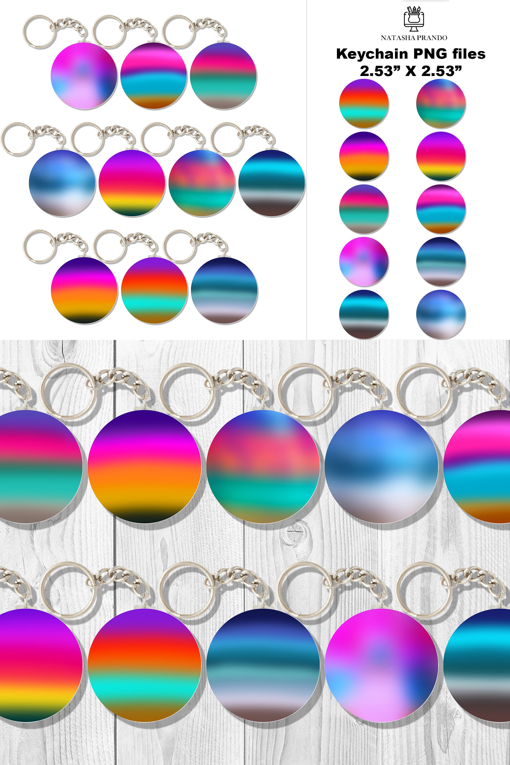 Ocean Gradient keychain bundle