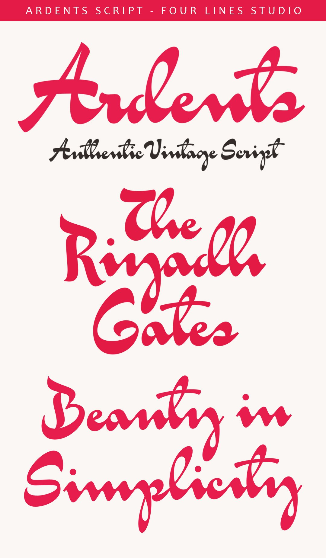 Ardents - Vintage Font Script