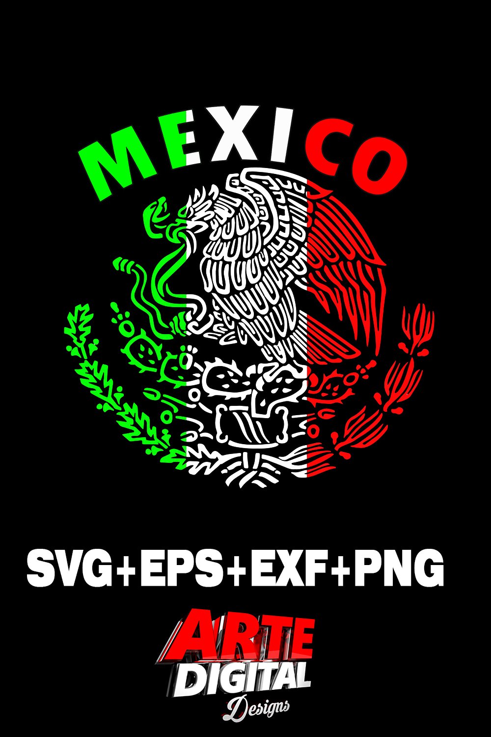 Mexico SVG, coat of arms, mexican eagle svg