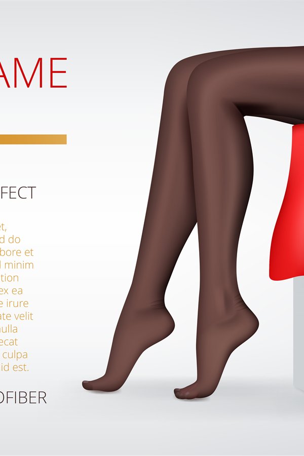 Woman leggings. Advertising picture of fashion elegant intim