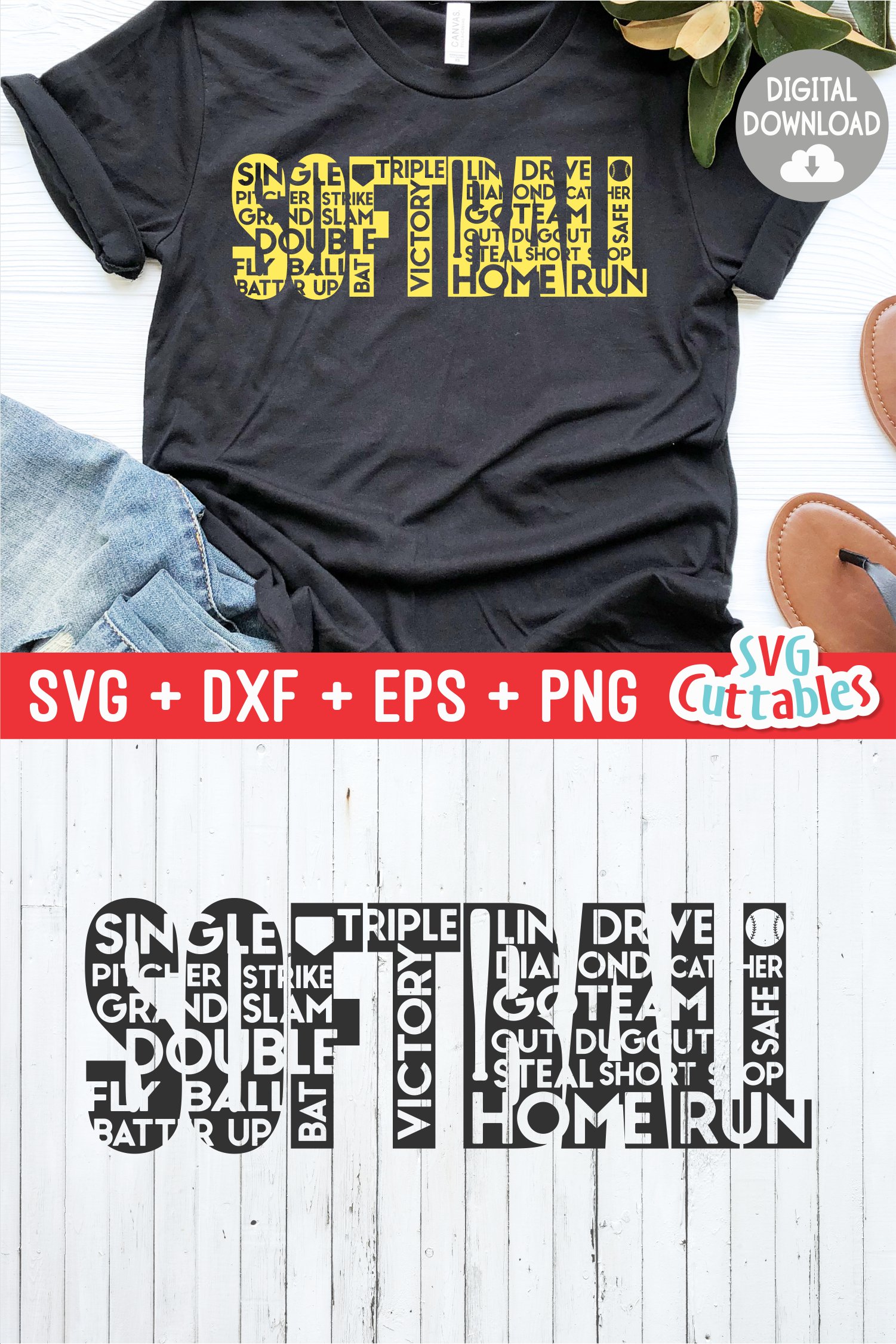 Softball SVG | Softball Word Art | | Shirt Design