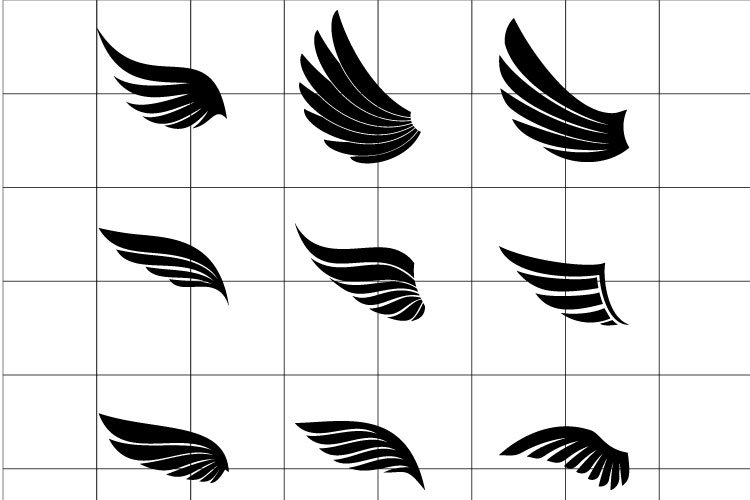 Wings SVG. Wings png. Wings clipart. Wings set for cut.