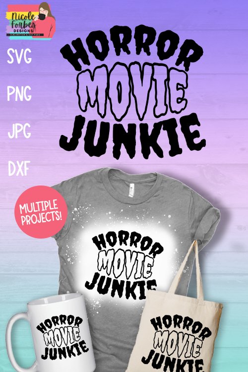 Horror Movie Junkie SVG (1501405)