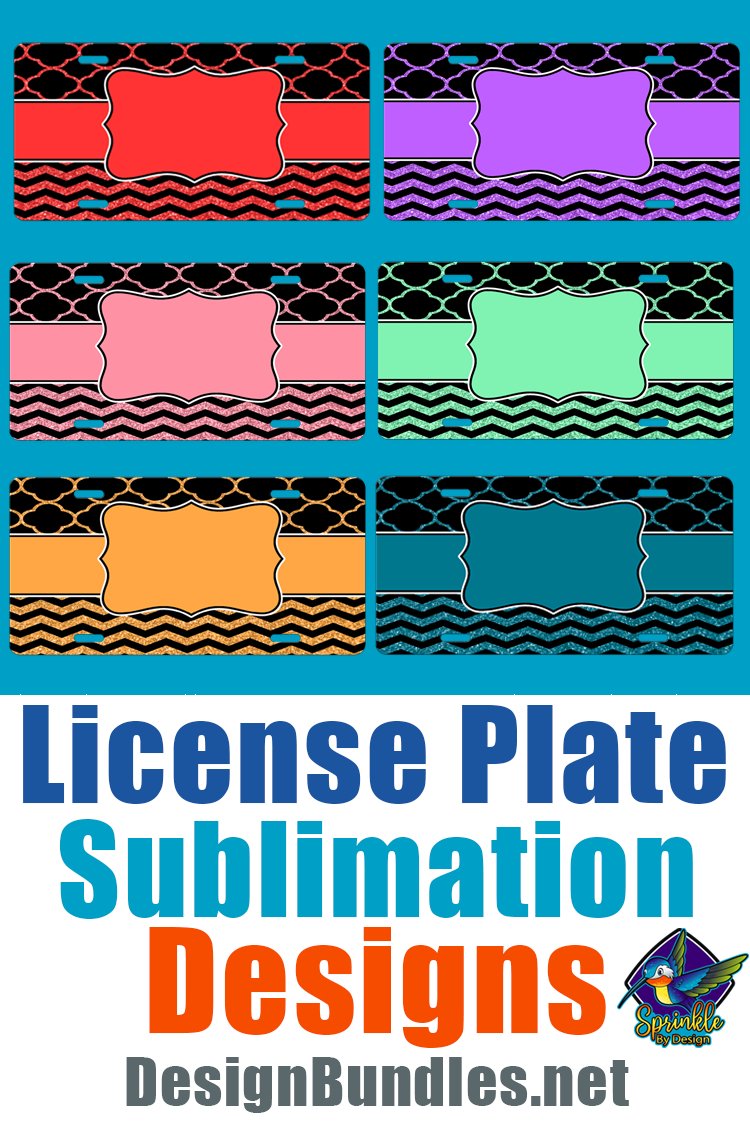 Glitter License Plate Sublimation Bundle (1015243)