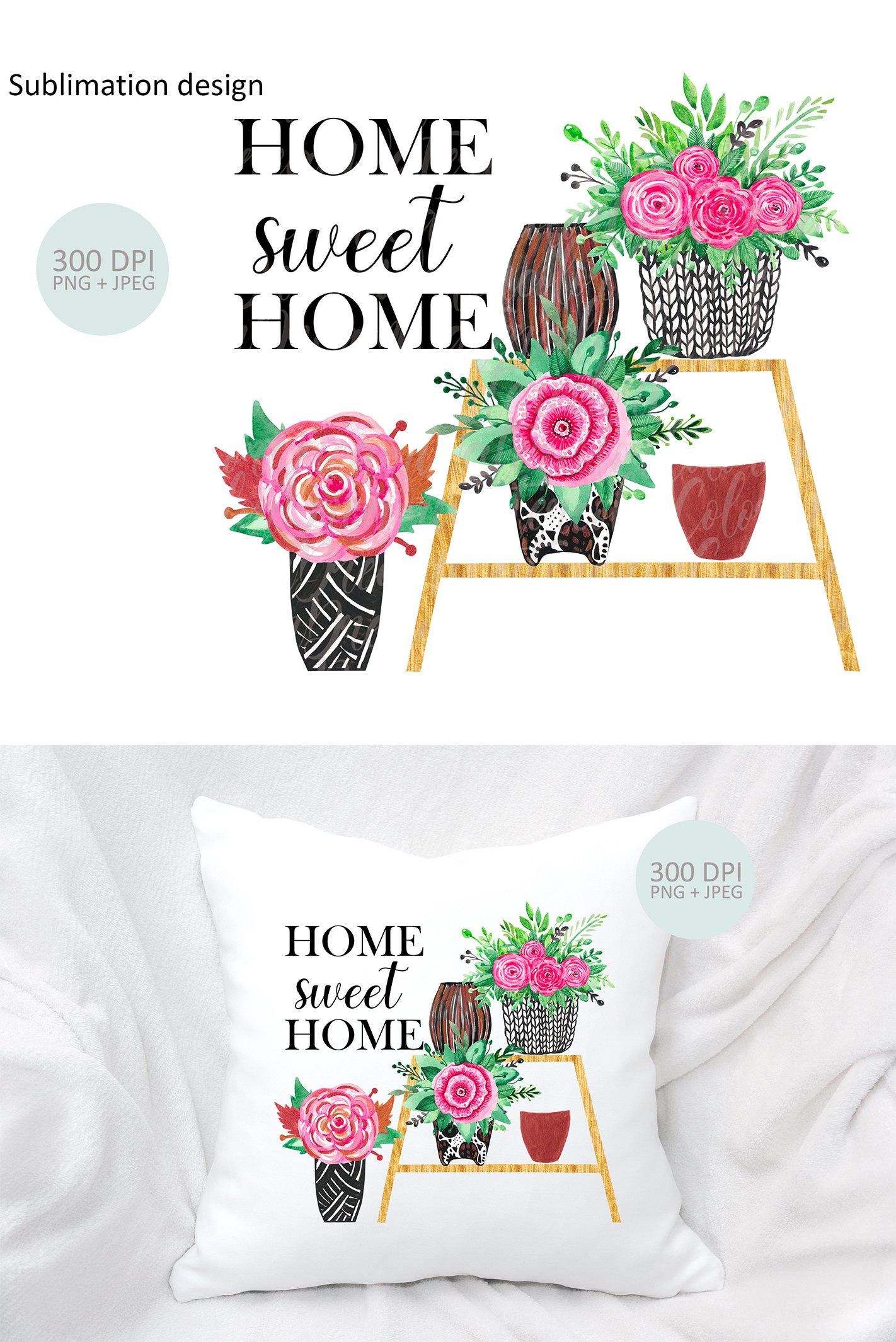 Home Sweet Home sublimation design (1275273)