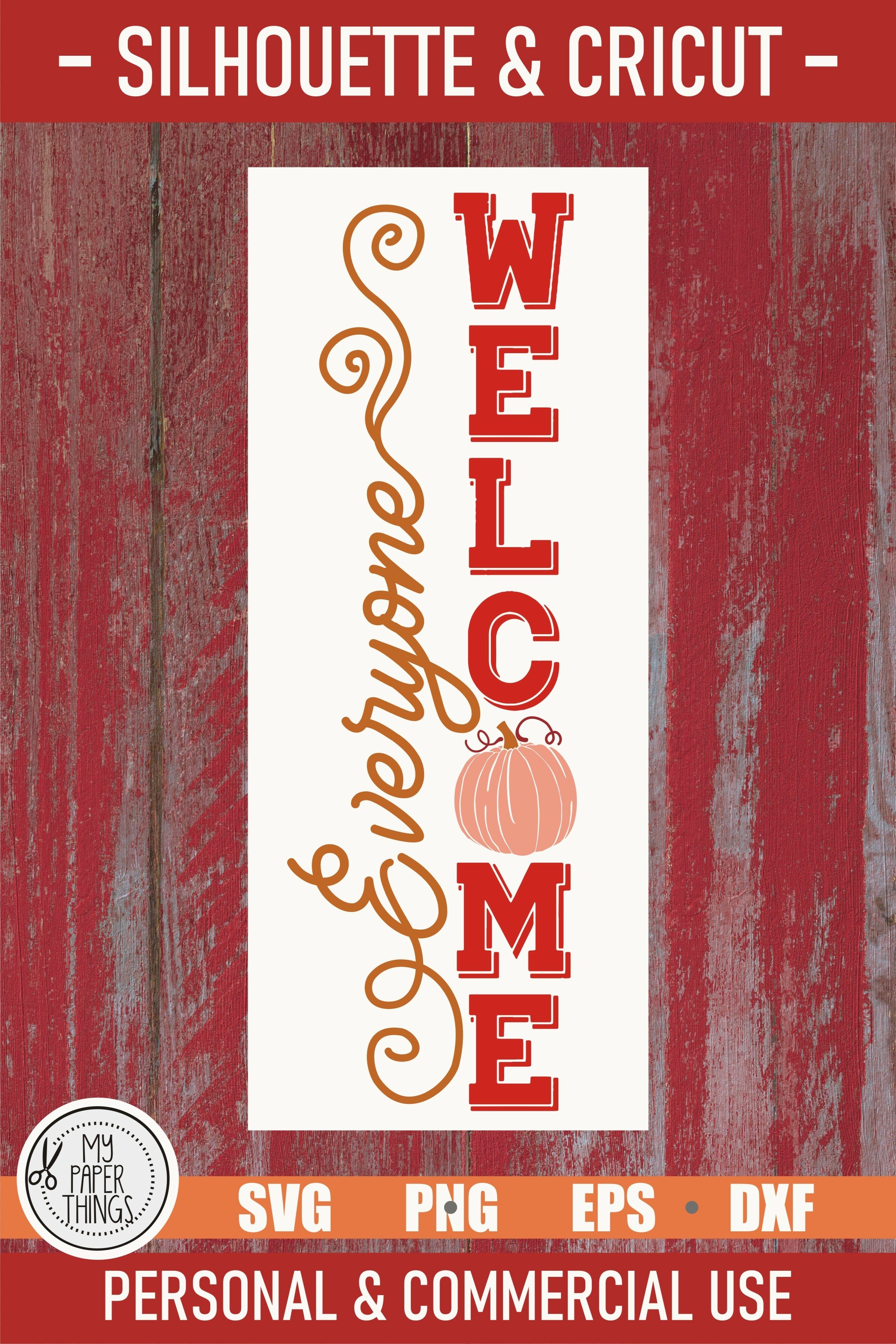 Fall Welcome Home Porch sign SVG